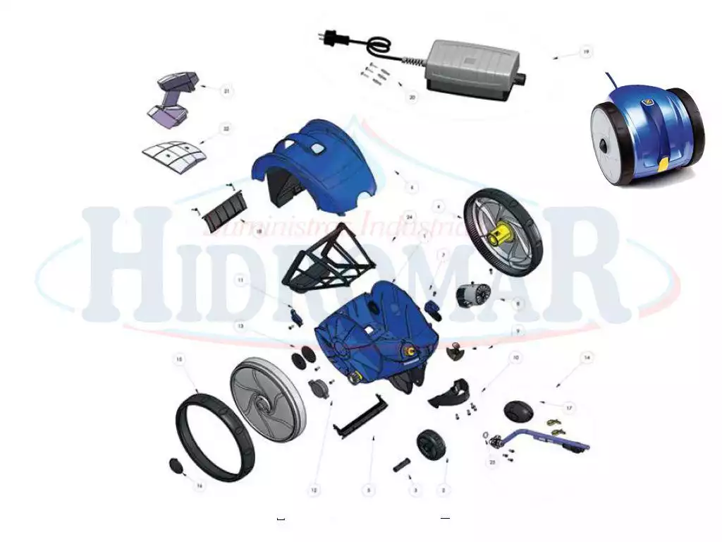 Spare Pool Cleaner Zodiac Vortex 1 - Hidromar